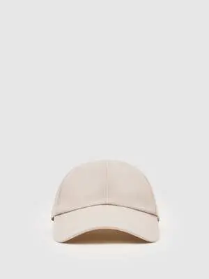 REISS Embroidered-Logo Tech Baseball Cap Stone