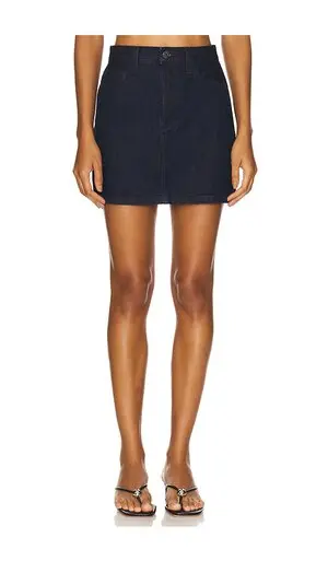 FAVORITE DAUGHTER The Otto Skirt In Denim - Navy