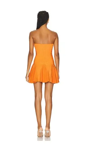 Retrofete Annina Knit Dress With Metallic Detailing - Orange