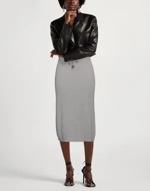 Peserico Pescarico Virgin Wool, Silk, Cashmere, Metal Fiber, And Viscose Blend Pencil Skirt