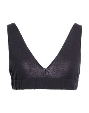 Peserico Virgin Wool, Silk, And Cashmere Cropped Top - Blue