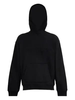 Helmut Lang Embossed Logo Hoodie - Black