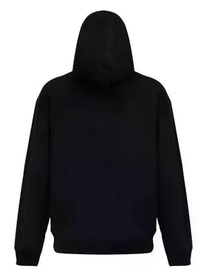 Helmut Lang Embossed Logo Hoodie - Black