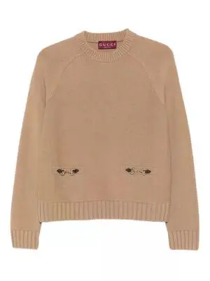 Gucci Cable-knit Sweater - Brown