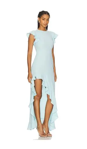 Amanda Uprichard Anarosa Ruffled High-low Dress - Larimer