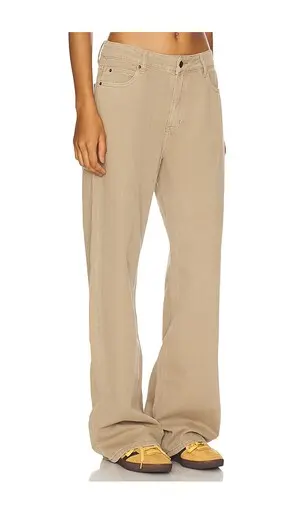 Lioness Wide Leg Jeans Beige - Stone