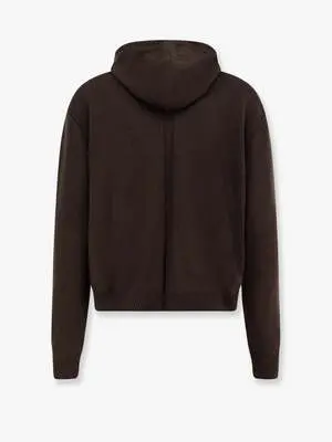 Rick Owens Cashmere Hooded Sweatshirt
