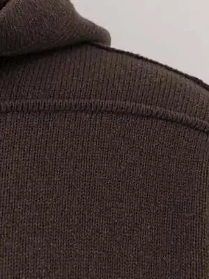 Rick Owens Cashmere Hooded Sweatshirt