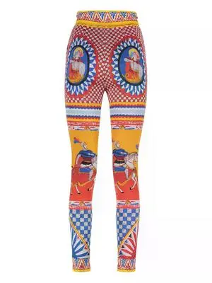 Dolce & Gabbana Silk Legging Trousers