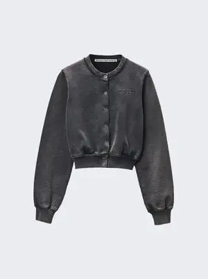 Alexander Wang Shrunken Snap Cardigan