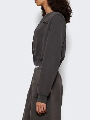 Alexander Wang Shrunken Snap Cardigan
