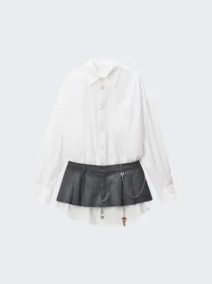 Alexander Wang Pre-styled Shirt Dress - White