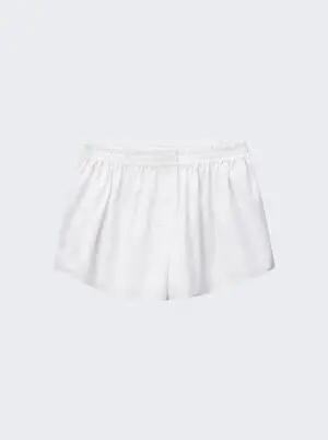 Alexander Wang Boxer Short With Hotfix Detailing - White