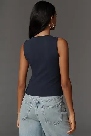 REFORMATION Tefi Knit Tank Top - Midnight