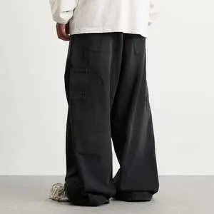 Balenciaga Grunge Ripped Off Baggy Trousers