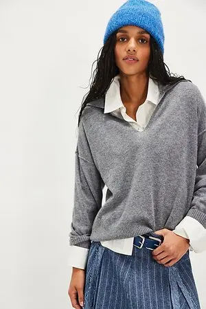 Relaxed Collar Sweaters For Women