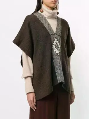 Voz Manta Estrella Knitted Top - Brown