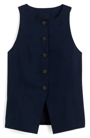 Madewell Crewneck Twill Vest