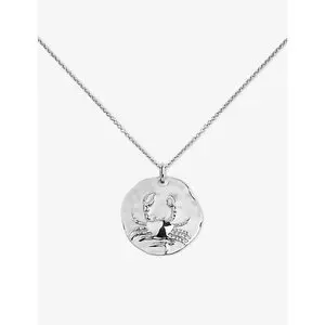 Monica Vinader Cancer Zodiac Sterling- Pendant Necklace - Silver