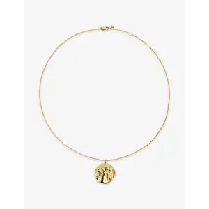 Monica Vinader Virgo Zodiac 18ct Yellow Vermeil Pendant Necklace - Gold