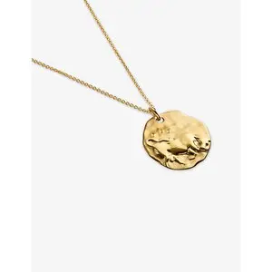 Monica Vinader Taurus Zodiac Pendant Necklace - Gold