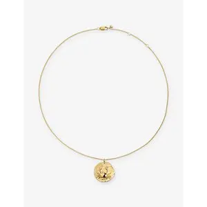 Monica Vinader Cancer Zodiac Pendant Necklace - Gold