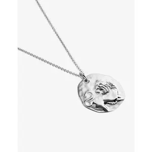 Monica Vinader Leo Zodiac Sterling- Pendant Necklace - Silver