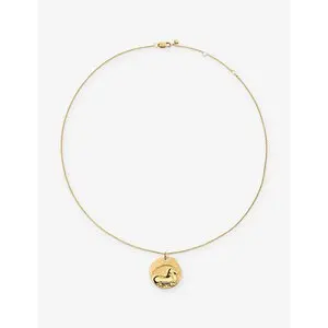 Monica Vinader Aries Zodiac Vermeil Pendant Necklace - Gold