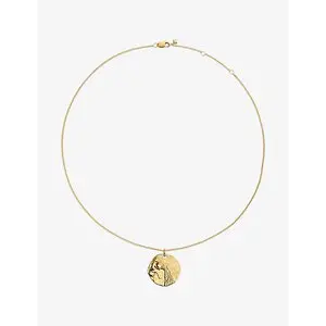 Monica Vinader Aquarius Zodiac Vermeil Pendant Necklace - Gold