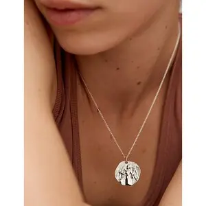 Monica Vinader Virgo Zodiac Sterling- Pendant Necklace - Silver
