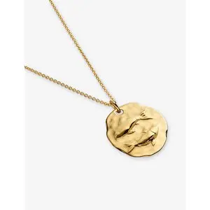 Monica Vinader Pisces Zodiac Pendant Necklace - Gold