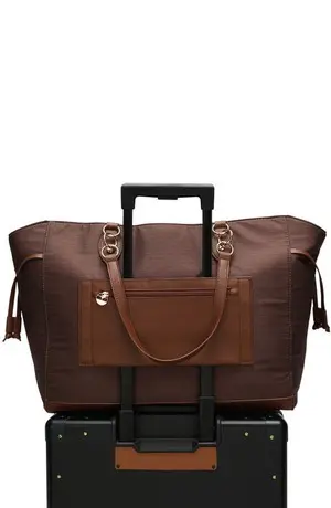 ELLE Eleganza 32l Monogram Weekender Duffel Bag - Brown