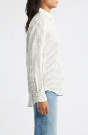 Bella Dahl Striped Boyfriend Shirt