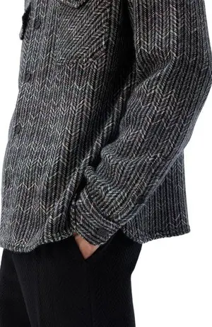 Missoni Overshirt In Wool-cotton Blend With Zigzag Pattern - Multicoloured