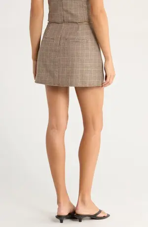 Blanknyc Houndstooth Mini Skirt