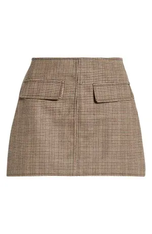 Blanknyc Houndstooth Mini Skirt