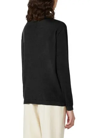 MM BY MAX MARA Arca Silk & Cotton Crewneck Sweater