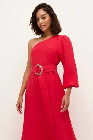MARIE OLIVER Kenna One-shoulder Dress - Pepper