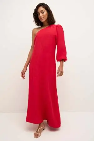 MARIE OLIVER Kenna One-shoulder Dress - Pepper