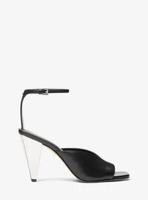 Michael Kors Electra Leather Sandal - Black