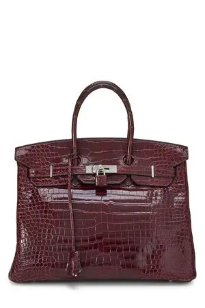 HERMÈS Hermès Crocodile Porosus Birkin 35