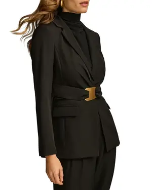 Donna Karan New York Belted Blazer - Black
