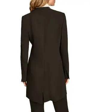 Donna Karan New York Collarless Blazer With Hardware Detail