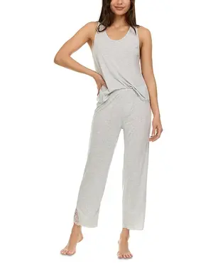 Flora Nikrooz Linda Tank Capri Pajama Set - Heather Grey