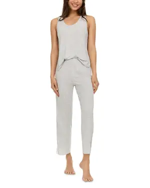 Flora Nikrooz Linda Tank Capri Pajama Set - Heather Grey