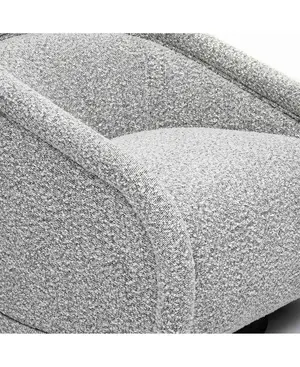 TOV FURNITURE Rory Boucle Swivel Chair - Grey