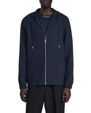 Sandro Zip Hoodie - Navy Blue
