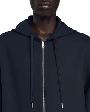 Sandro Zip Hoodie - Navy Blue