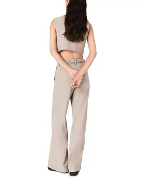 Maje Rhinestone Suit Trousers