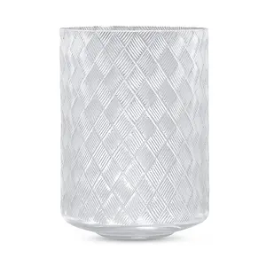 LABRAZEL Basketweave Waste Basket - Clear